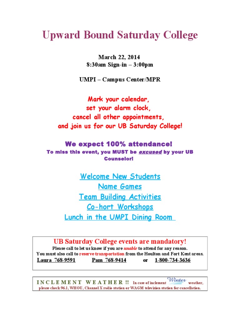 UB Saturday MARCH Flyer | PDF | Science & Mathematics | Technology ...
