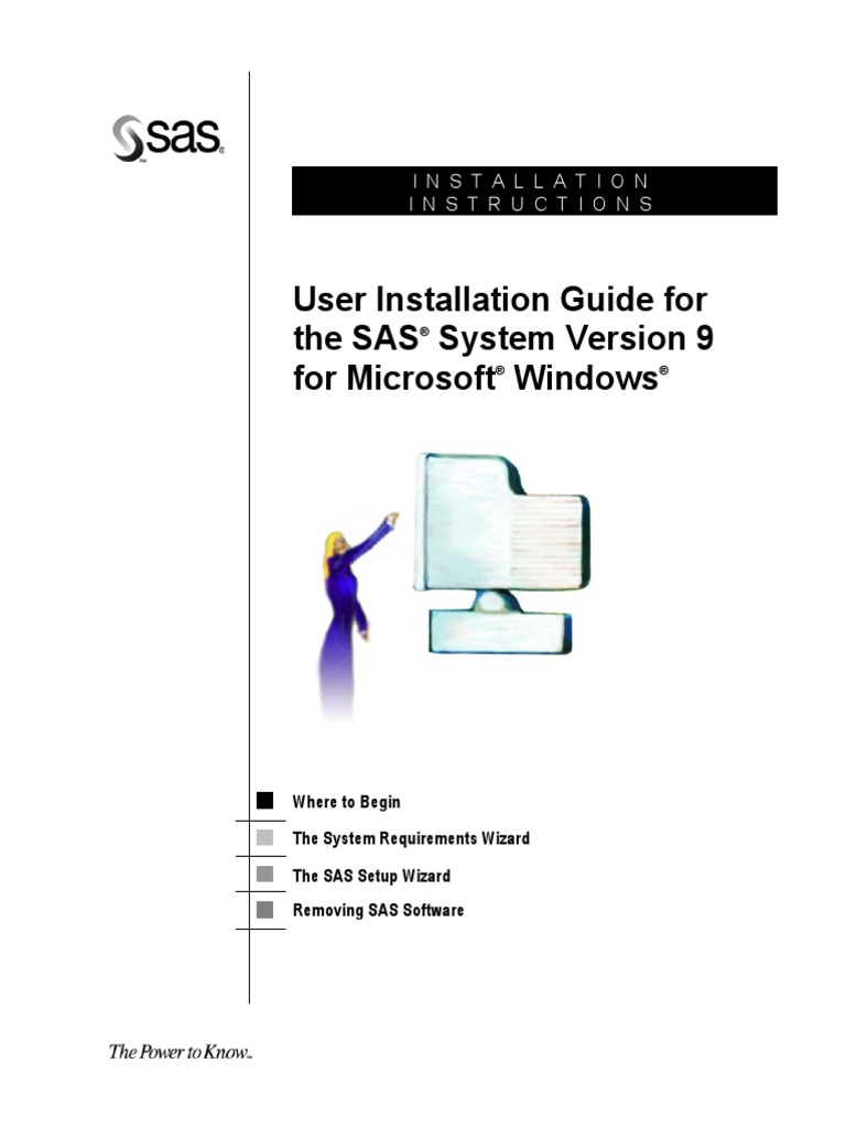 User Installation Guide | PDF | Installation (Computer Programs) | Sas (Software)