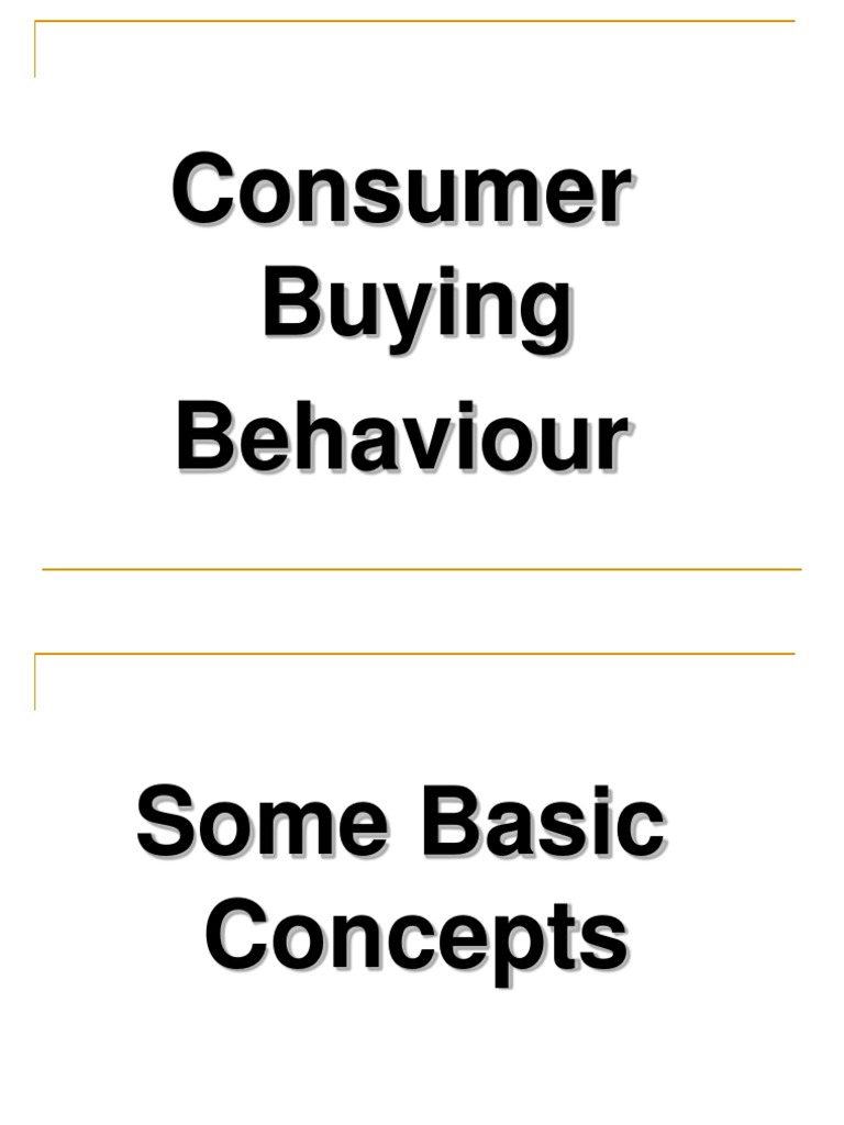 Consumer Behaviour | PDF | Consumer Behaviour | Behavior