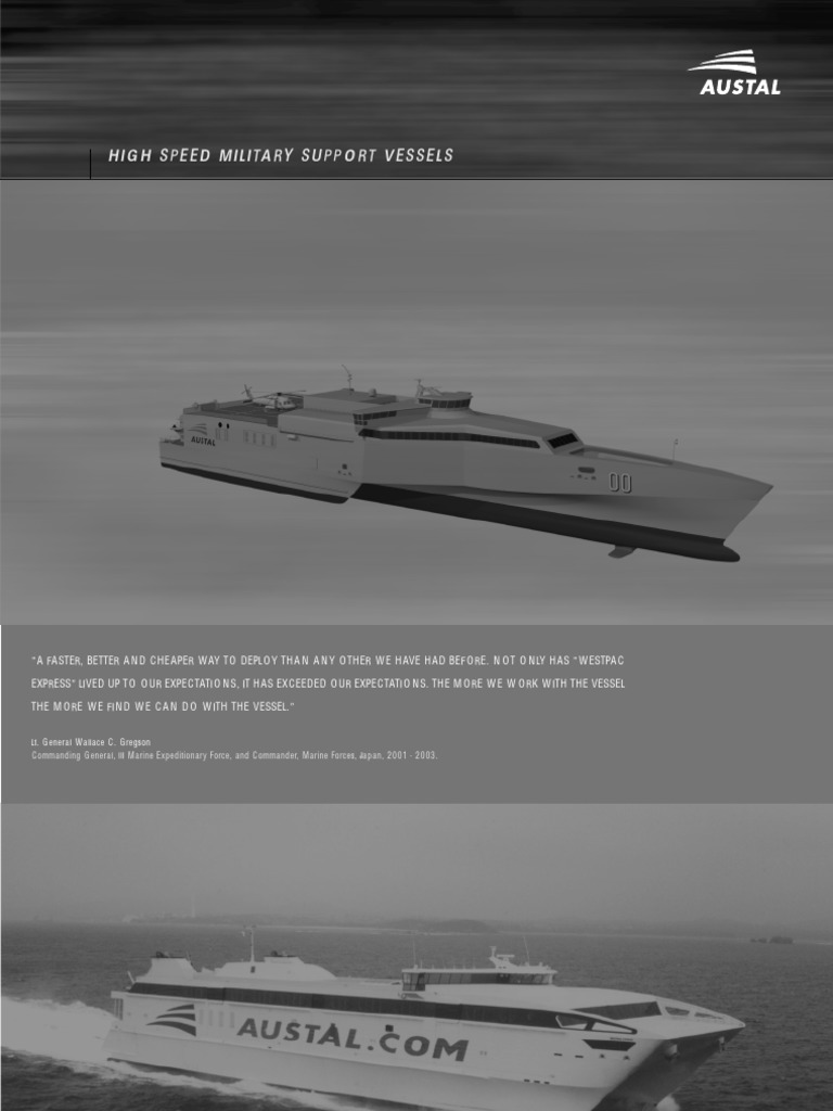 High Speed Military Supportvessels | PDF | Amphibious Warfare | Ships