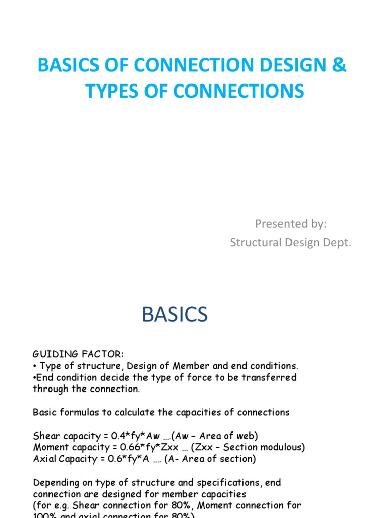 Connection Design Pdf Shear Stress Welding