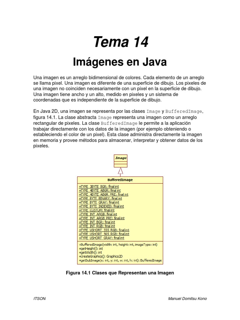 Imágenes y Pixel en Java | PDF | Píxel | Java (lenguaje de programación)