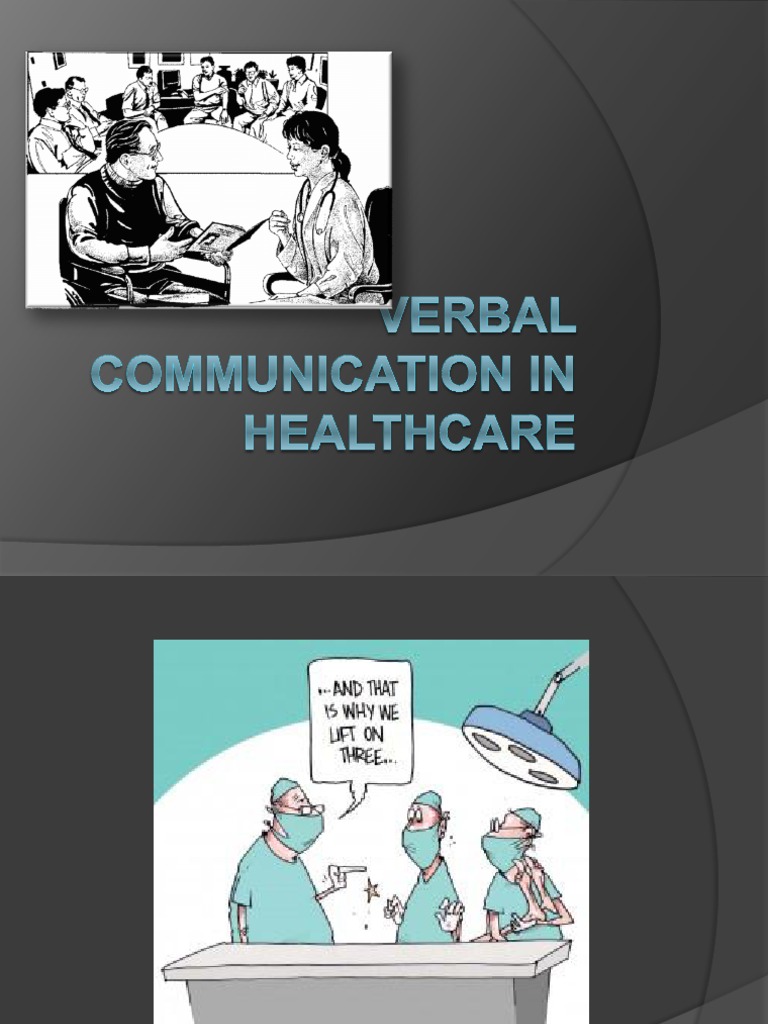 Verbal Communication in Healthcare | PDF | Nonverbal Communication ...