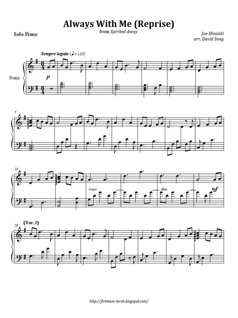 Spirited Away - Always With Me