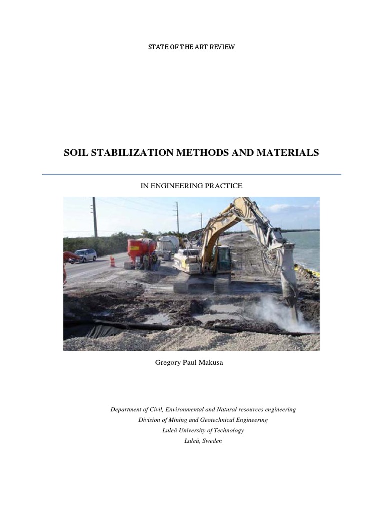 Soil Stabilization Methods and Materials | PDF | Fly Ash | Soil