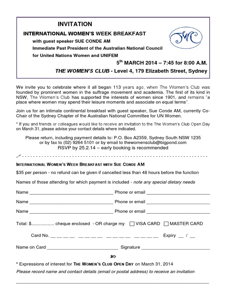 Iwd Invitation 2014 | PDF