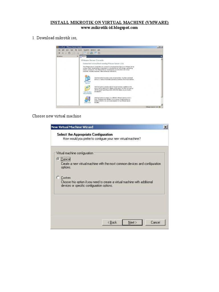 Mikrotik Iso,: Install Mikrotik On Virtual Machine (Vmware) | PDF ...