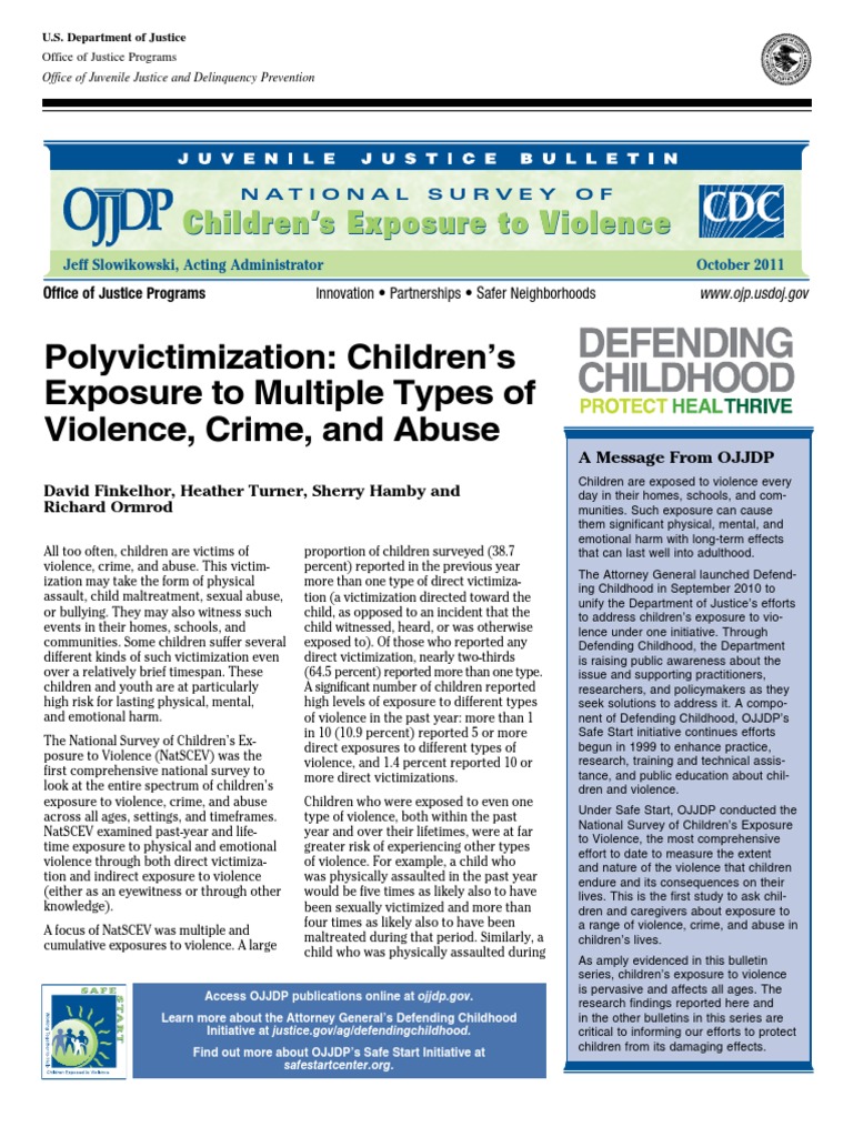 Polivictimización Finkelhor | PDF | Victimisation | Violence