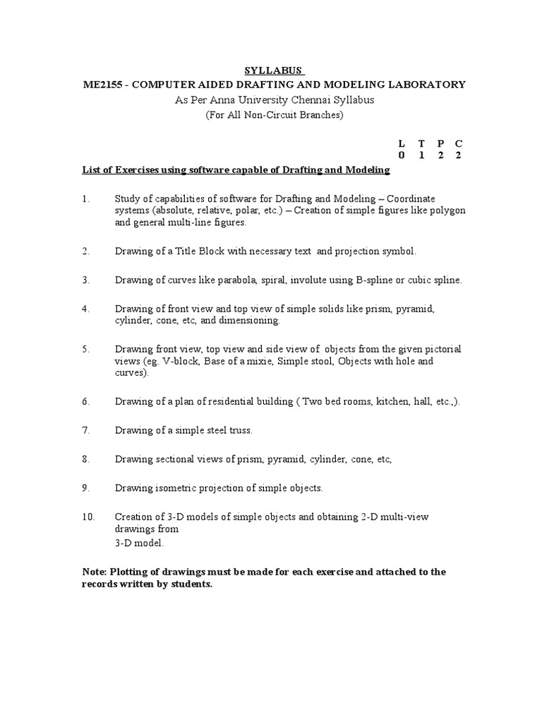 Cadd Manual Pdf Auto Cad Geometric Shapes
