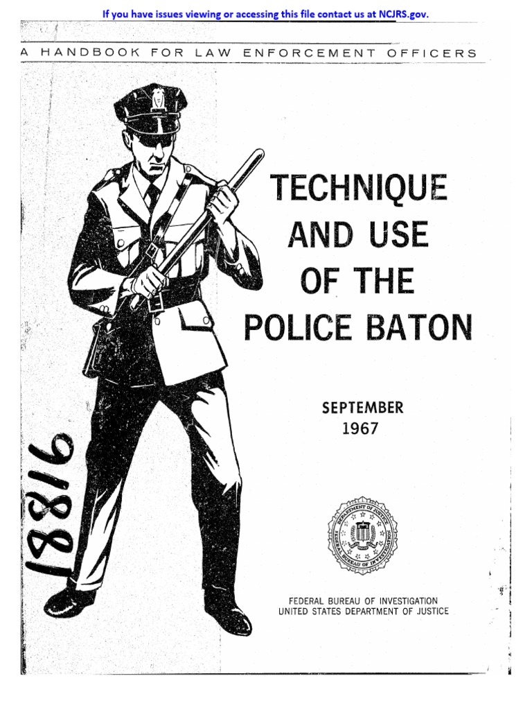 Technique and Use of The Police Baton | PDF | Elbow | Police