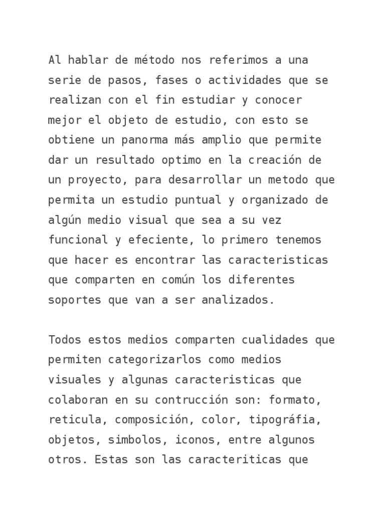 Metodo para Analisis Visual PDF | PDF | Diseño gráfico | Comunicación