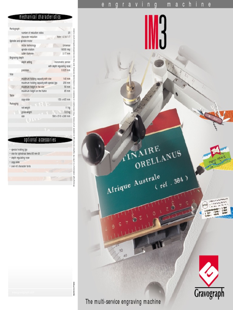 Gravograph IM3 Engraving Machine Overview | PDF