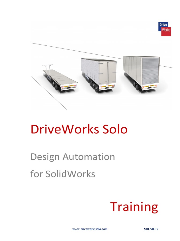 DriveWorks Solo Design Automation For SolidWorks Training | PDF ...