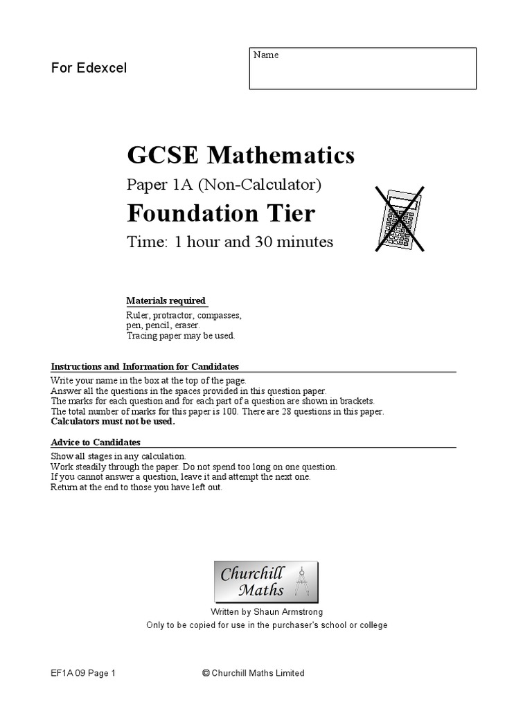 MrJacksonMaths GCSE Foundation A | PDF | Teaching Mathematics