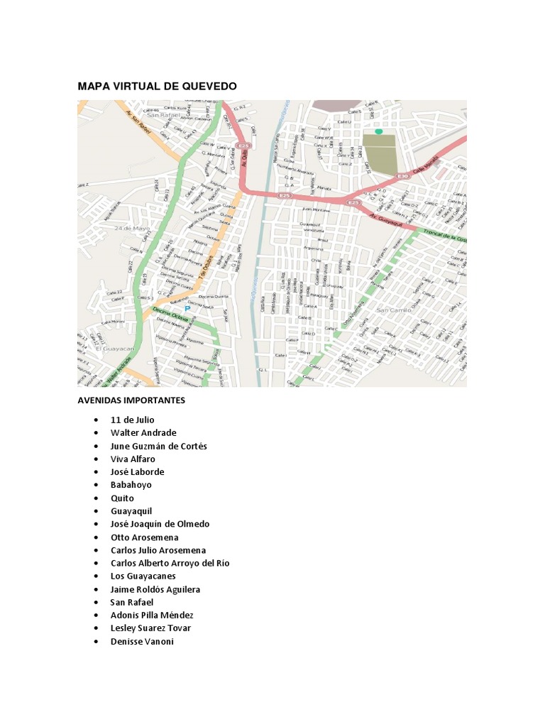 Mapa Virtual de Quevedo | PDF