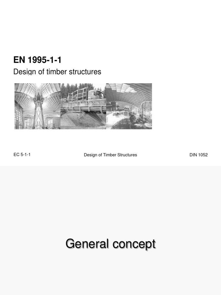 Design of Timber Structures To EN 1995-1-1 | PDF | Engineering | Physics