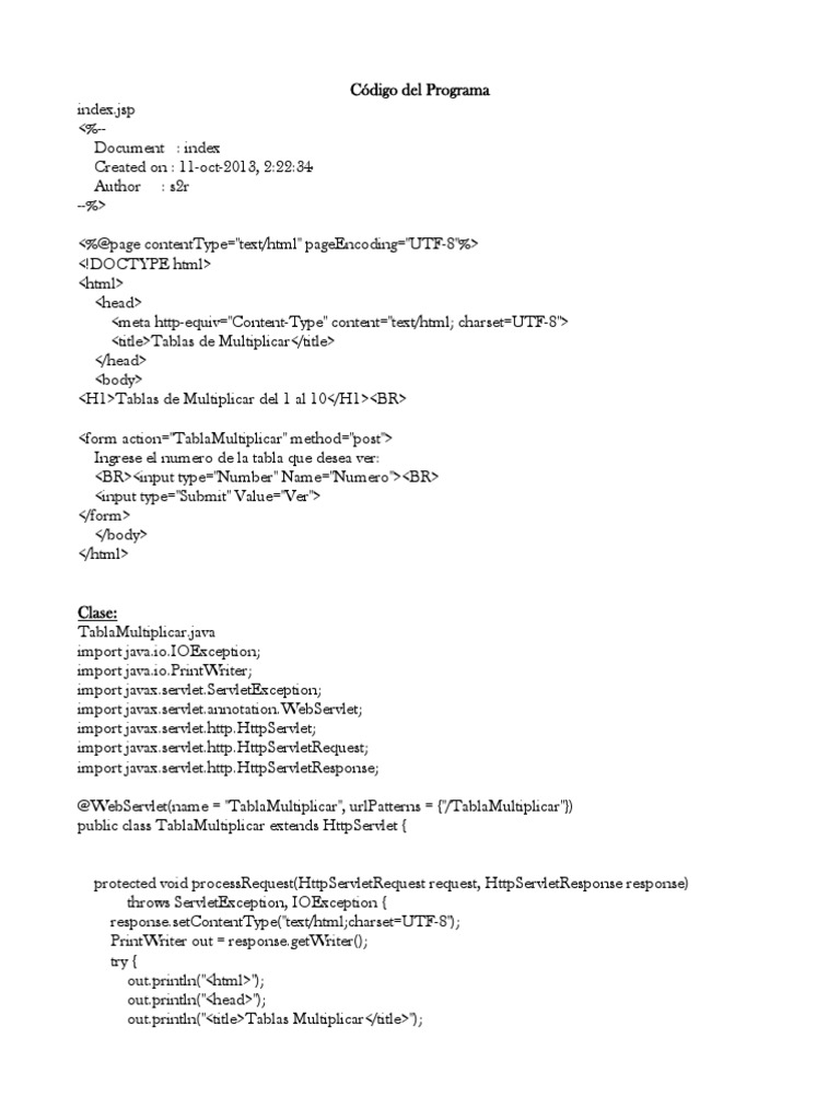 PrograEjemplosEn JavaServlet PDF | PDF | Servlet Java | Java Enterprise Platform