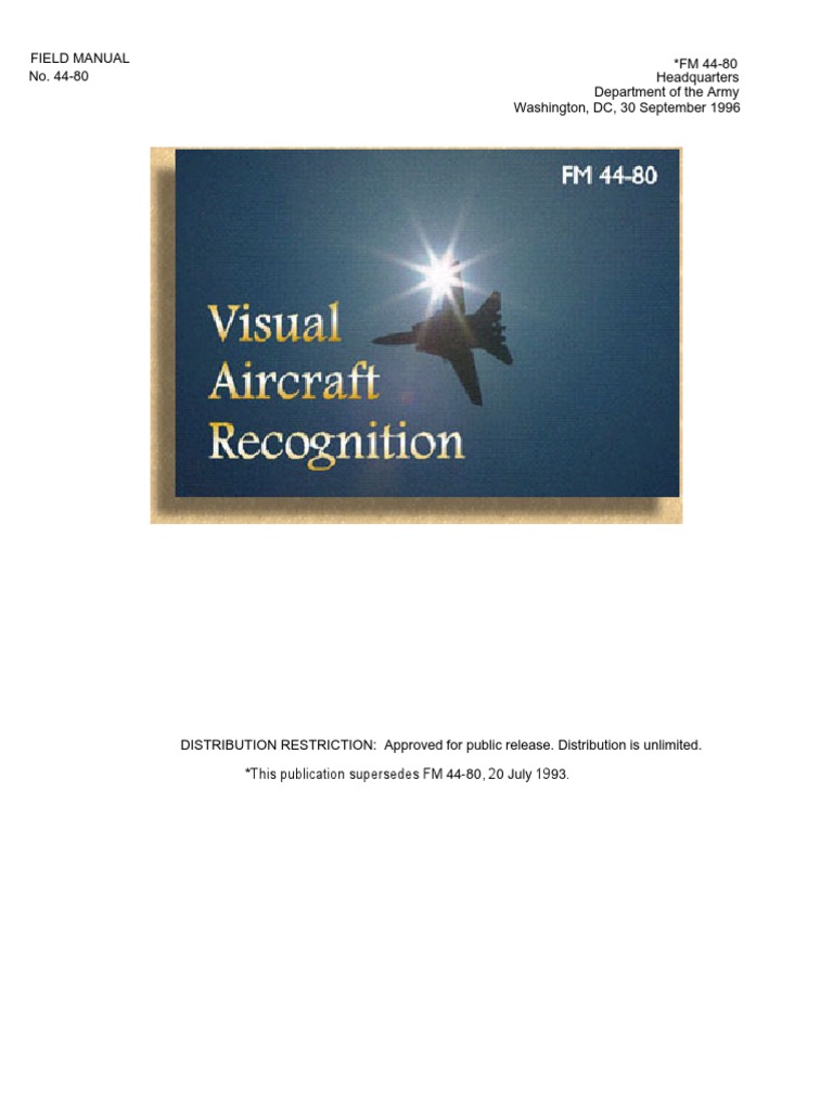 Visual Aircraft Recognition | PDF