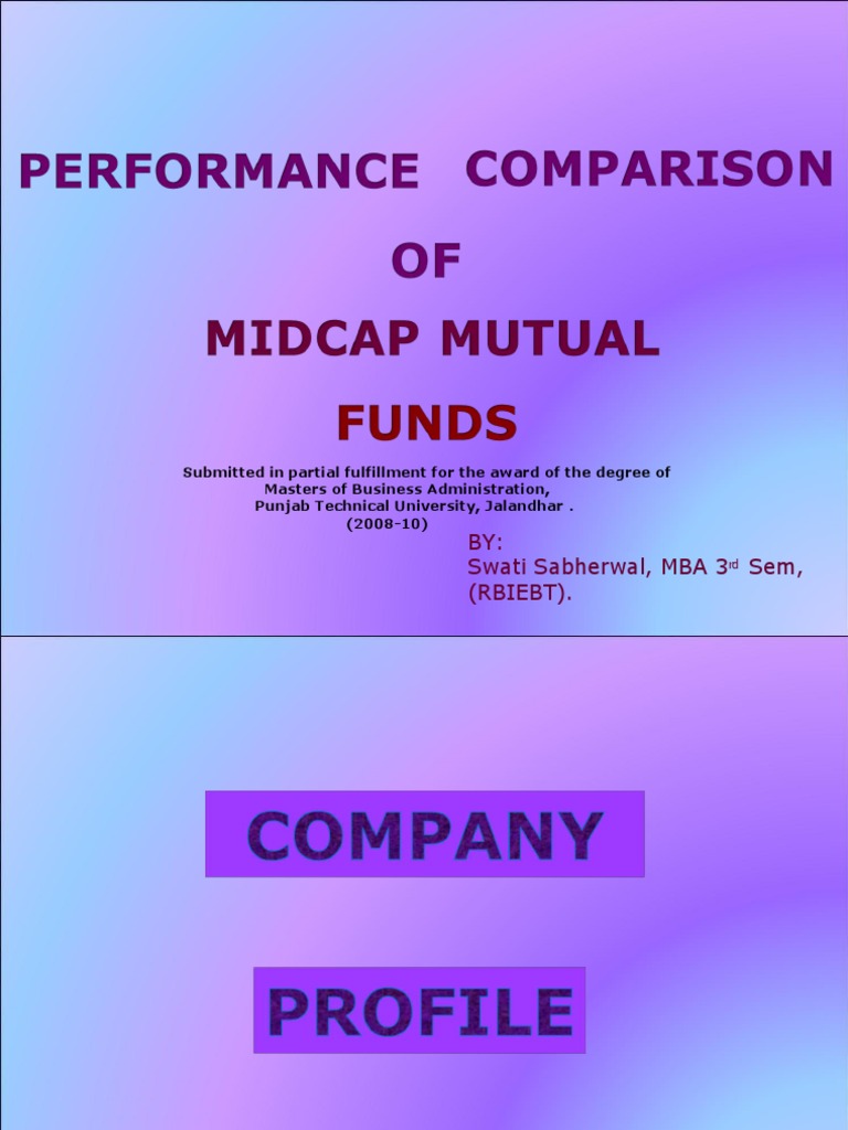 Performance Comparison of Midcap Mutual Funds | PDF | Mutual Funds ...