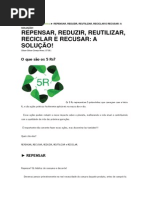 Os 7Rs Da Sustentabilidade | PDF | Reciclagem | Desperdício