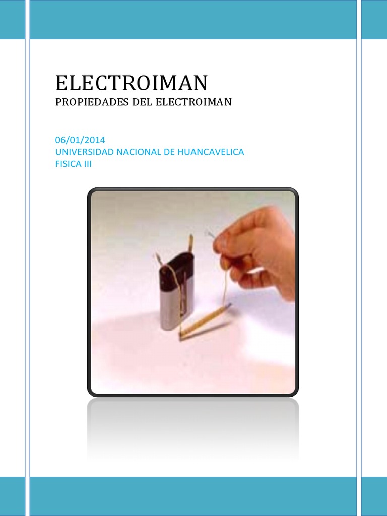 Electroiman Imprimir | PDF | Electromagnetismo | Fuerza