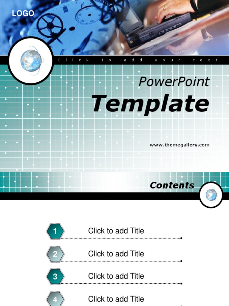 PowerPoint Template with Logo Integration | PDF
