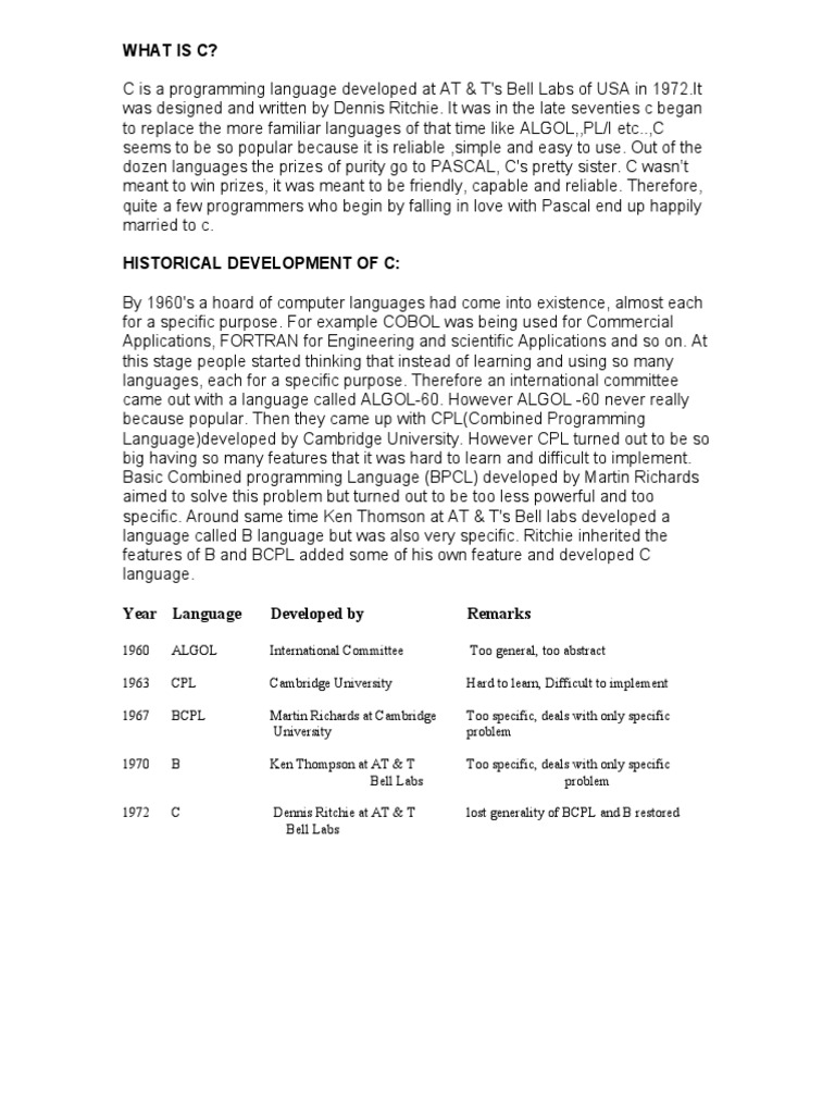 C Notes | PDF | Control Flow | Computer Engineering