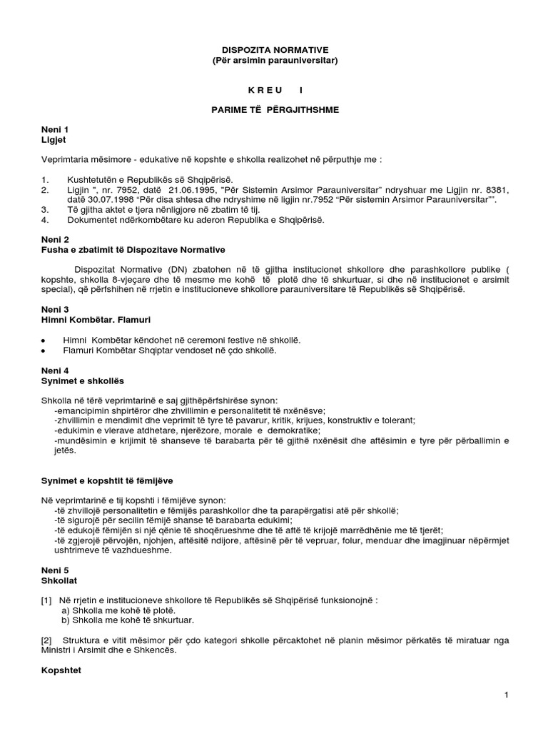 Aneks 6 Dispozitat Normative | PDF