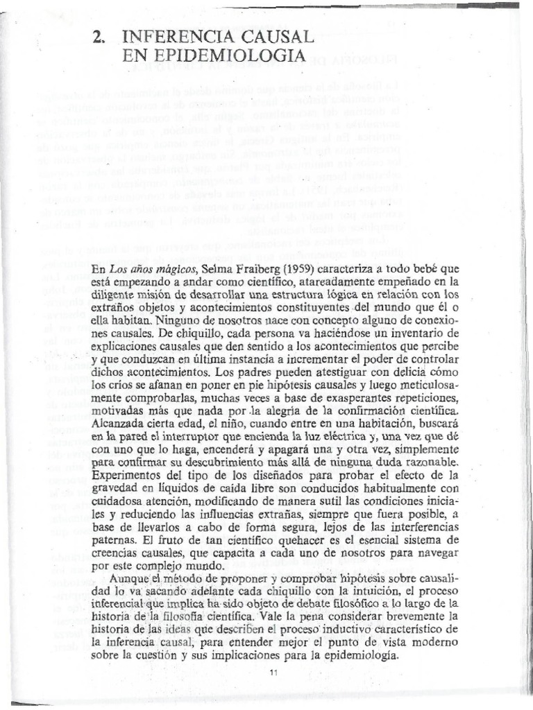 Inferencia Causal en Epidemiología | PDF | Razonamiento inductivo ...