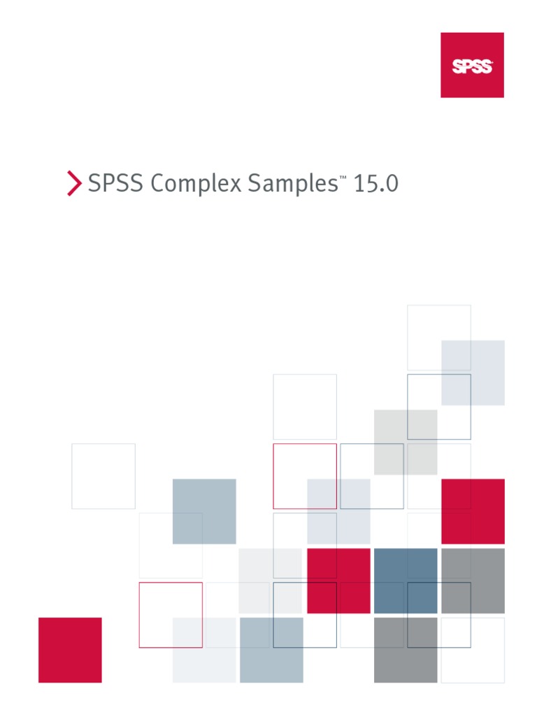 SPSS Complex Samples 15.0