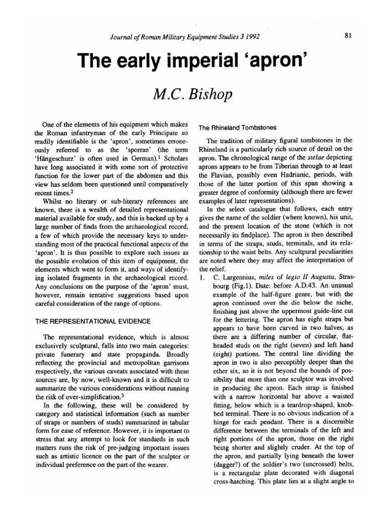 The Early Imperial "Apron" | PDF