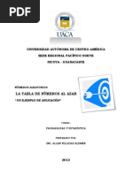 Tabla de Numeros Aleatorios | PDF | Aleatoriedad | Muestreo (Estadísticas)