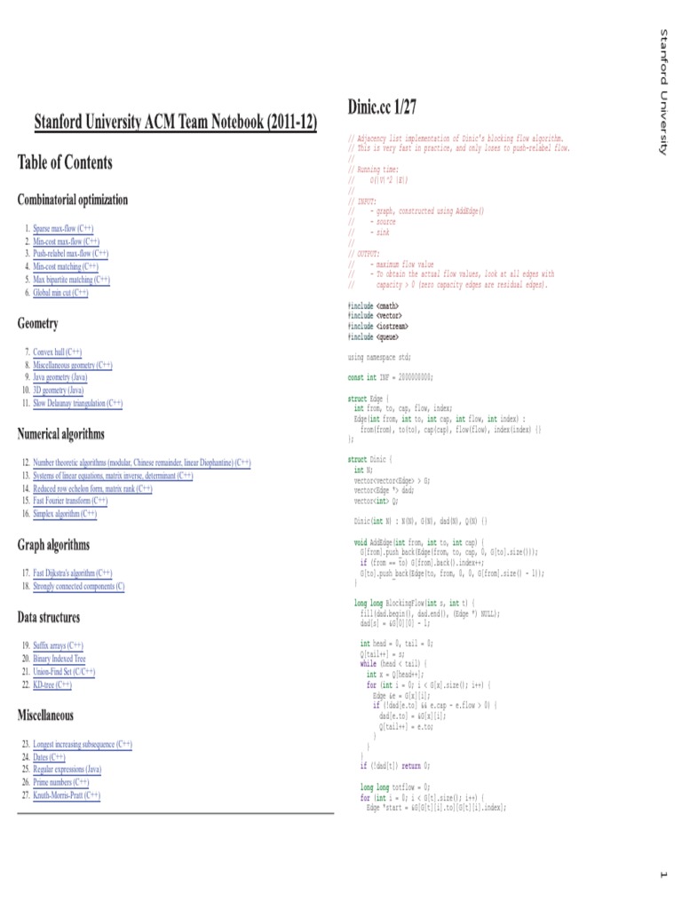 Stanford Cheatsheet 2012 | Discrete Mathematics | Mathematical Concepts