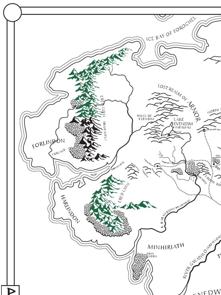 MERP - Huge Middle Earth Map (6 Pages!) PDF | PDF | High Fantasy Novels ...