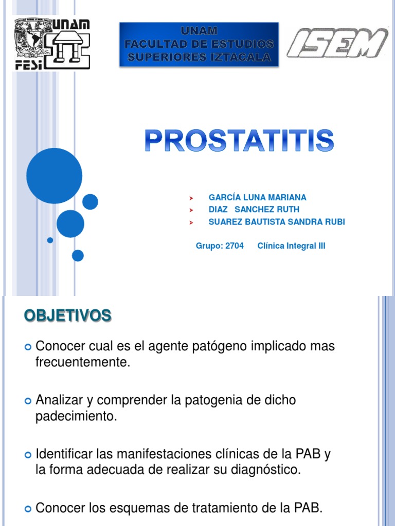 Prostatitis Pptx Medicina Enfermedades Y Trastornos