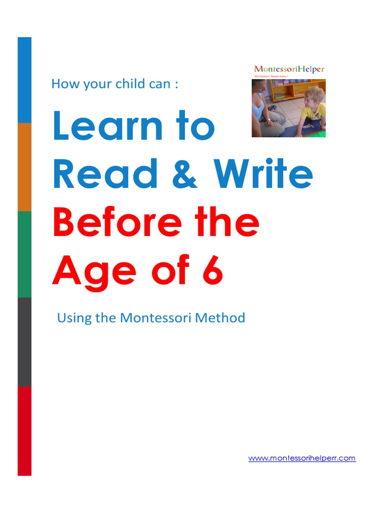 How Your Child Can Learn To Read and Write Before6 Using The Montessori ...