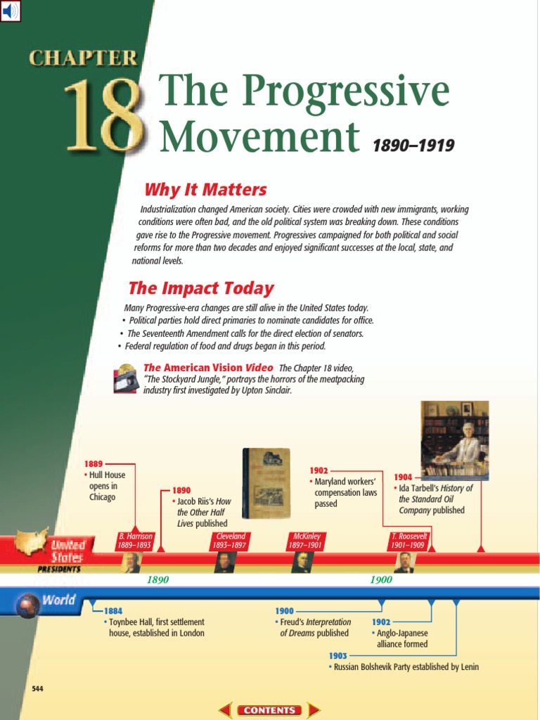 Overview of the Progressive Movement | PDF | Muckraker | Theodore Roosevelt