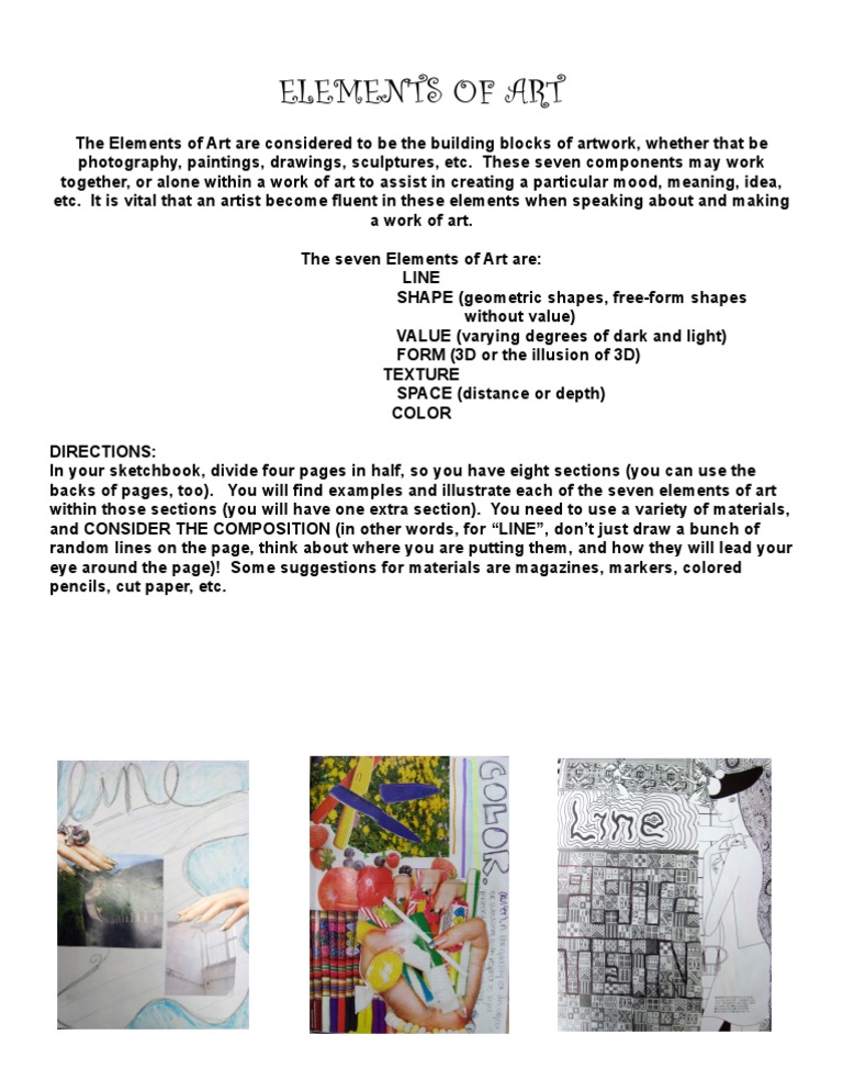 Elements of Art Handout | PDF