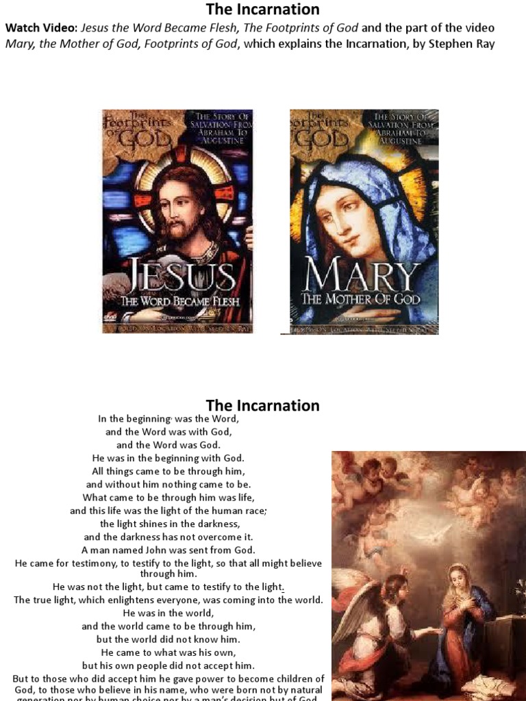 Incarnation | PDF | Incarnation (Christianity) | Jesus