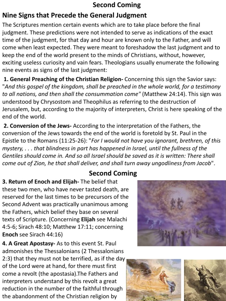 Second Coming | PDF | Rapture | Second Coming