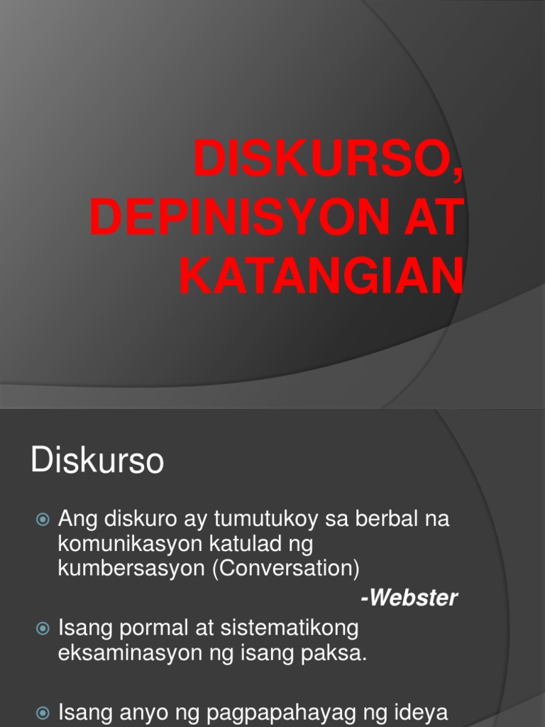 Diskurso | PDF