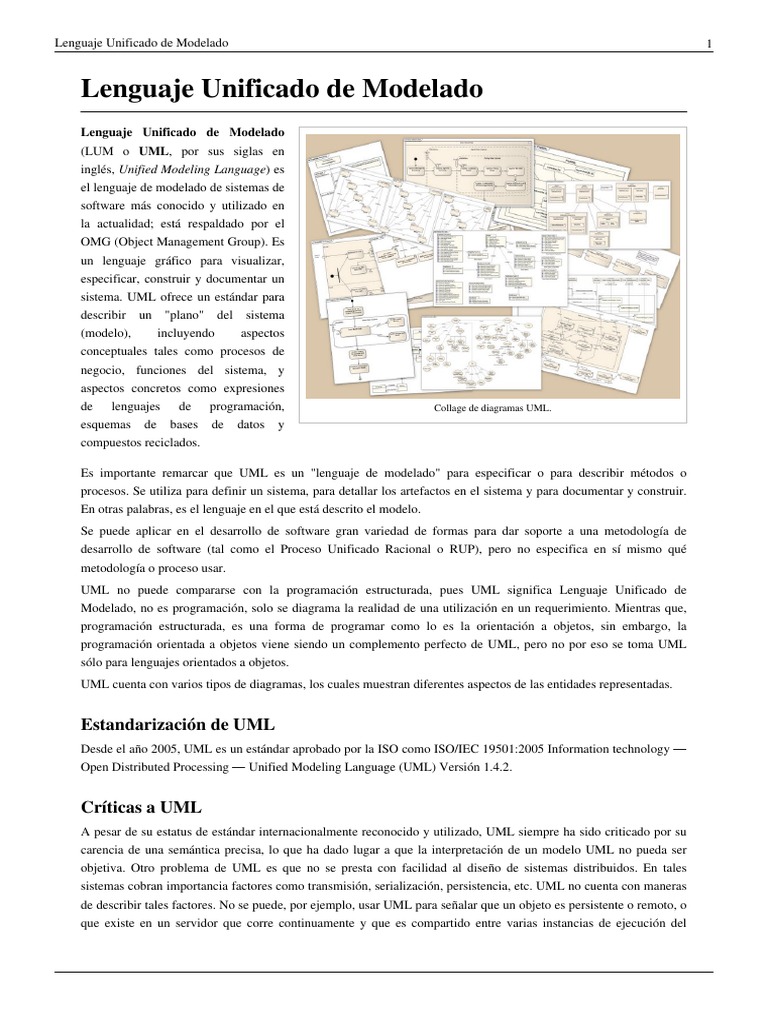 Lenguaje Unificado de Modelado PDF | PDF