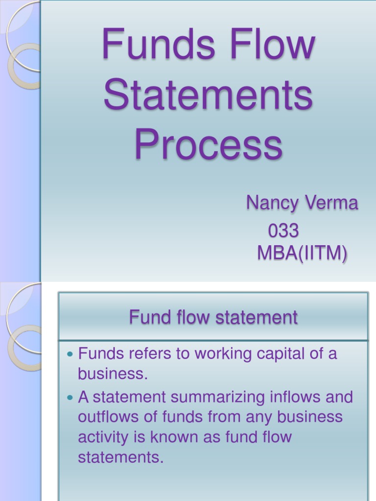 Funds Flow Statements Process