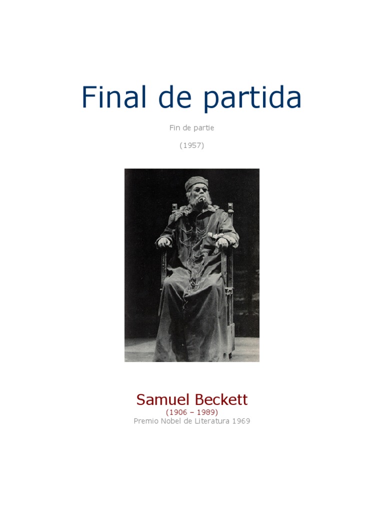 Beckett Samuel-Fin de Partida PDF | PDF | Naturaleza