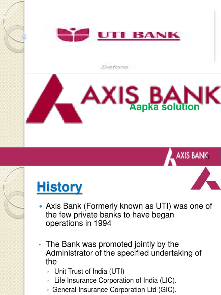 Axis Bank: History and Overview | PDF | Business