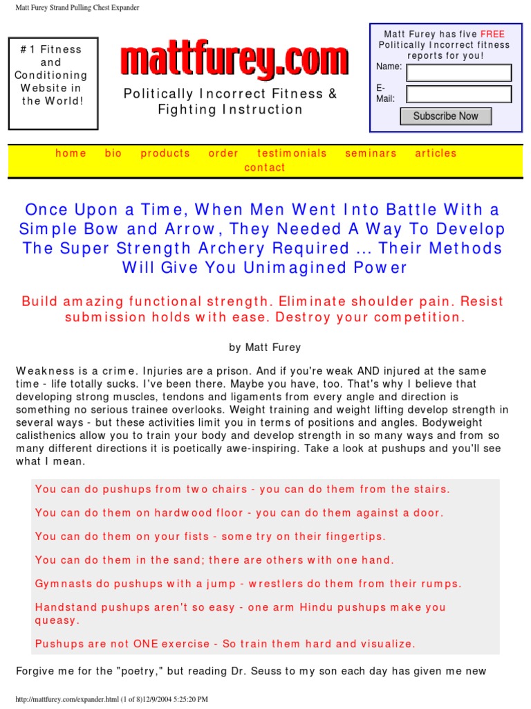 Strand Pulling Chest Expander | PDF | Weight Training | Physical Exercise