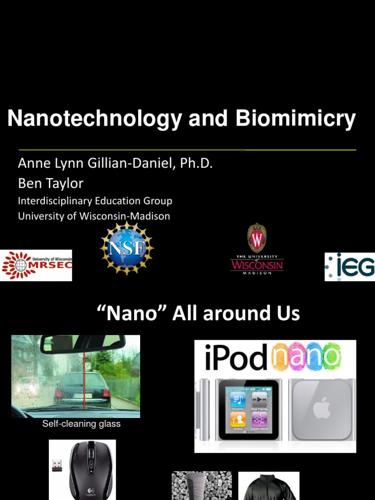 Nanotech & Biomimicry Insights | PDF | Nanotechnology | Emerging Technologies