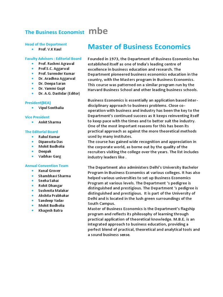 Master of Business Economics | PDF | Euro | Economic Growth