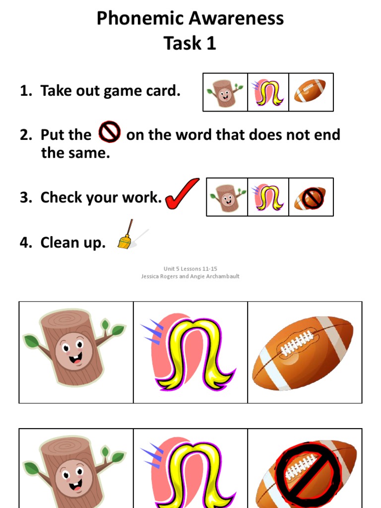 Phonemic Awareness Tasks Guide | PDF | Language Arts & Discipline ...