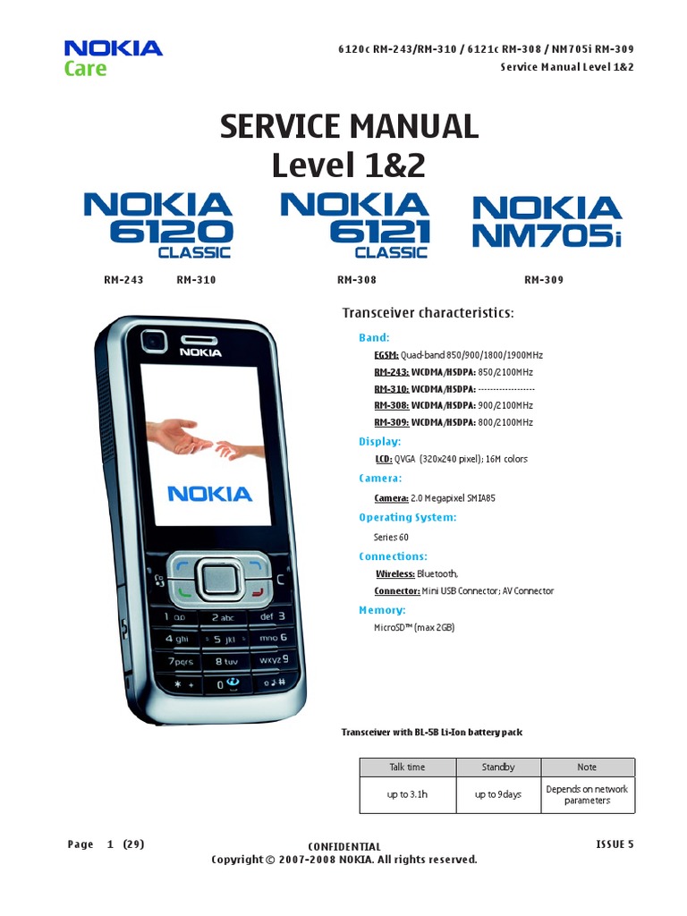 Nokia NM705i - Service Manual PDF | PDF | Electrostatic Discharge ...